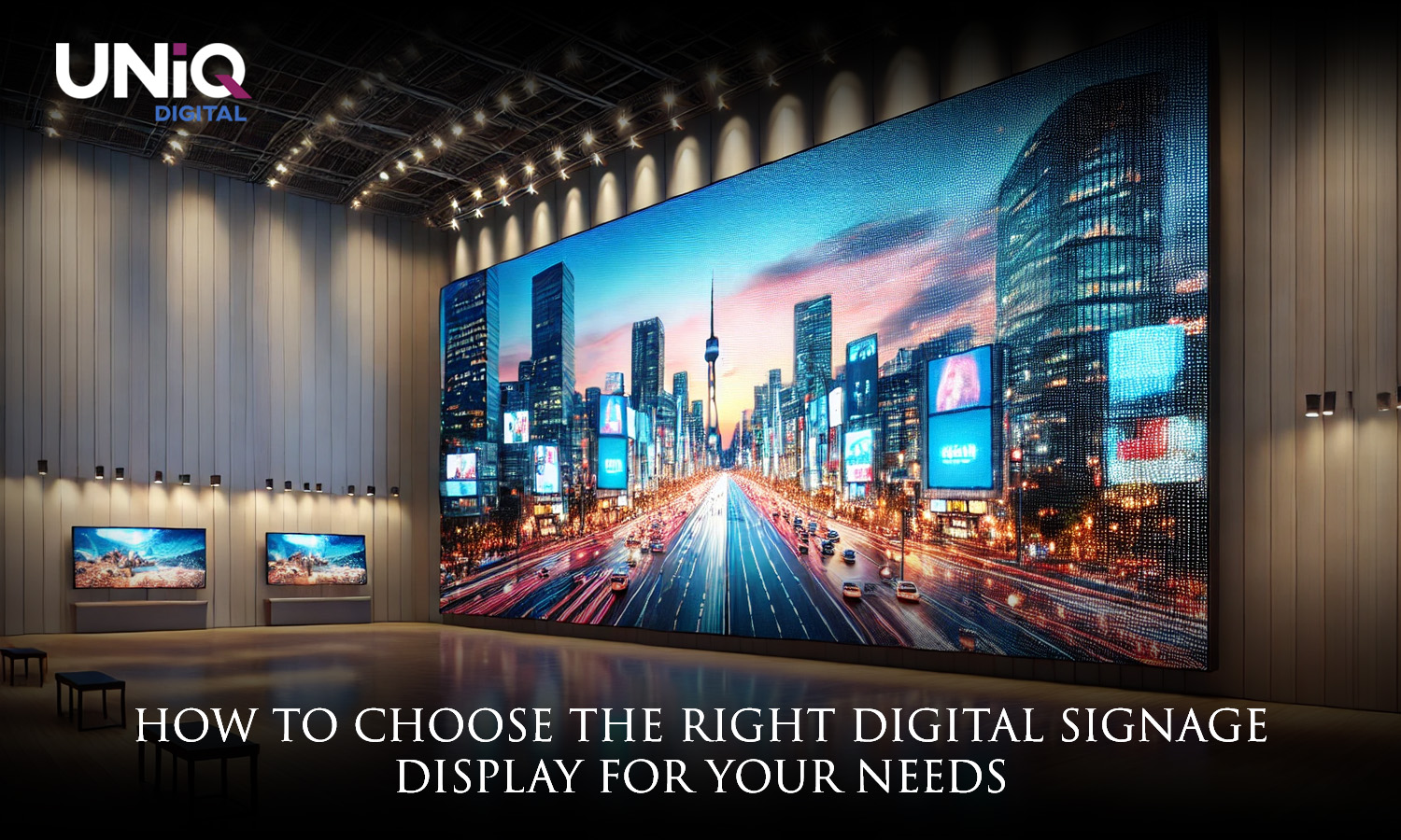 How to Choose the Right Digital Signage Display | Uniq Digital
