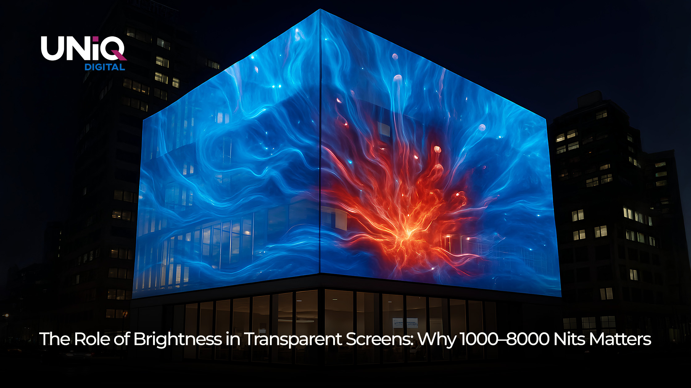 Role of Brightness in Transparent Screens: Why 1000–8000 Nits Matters